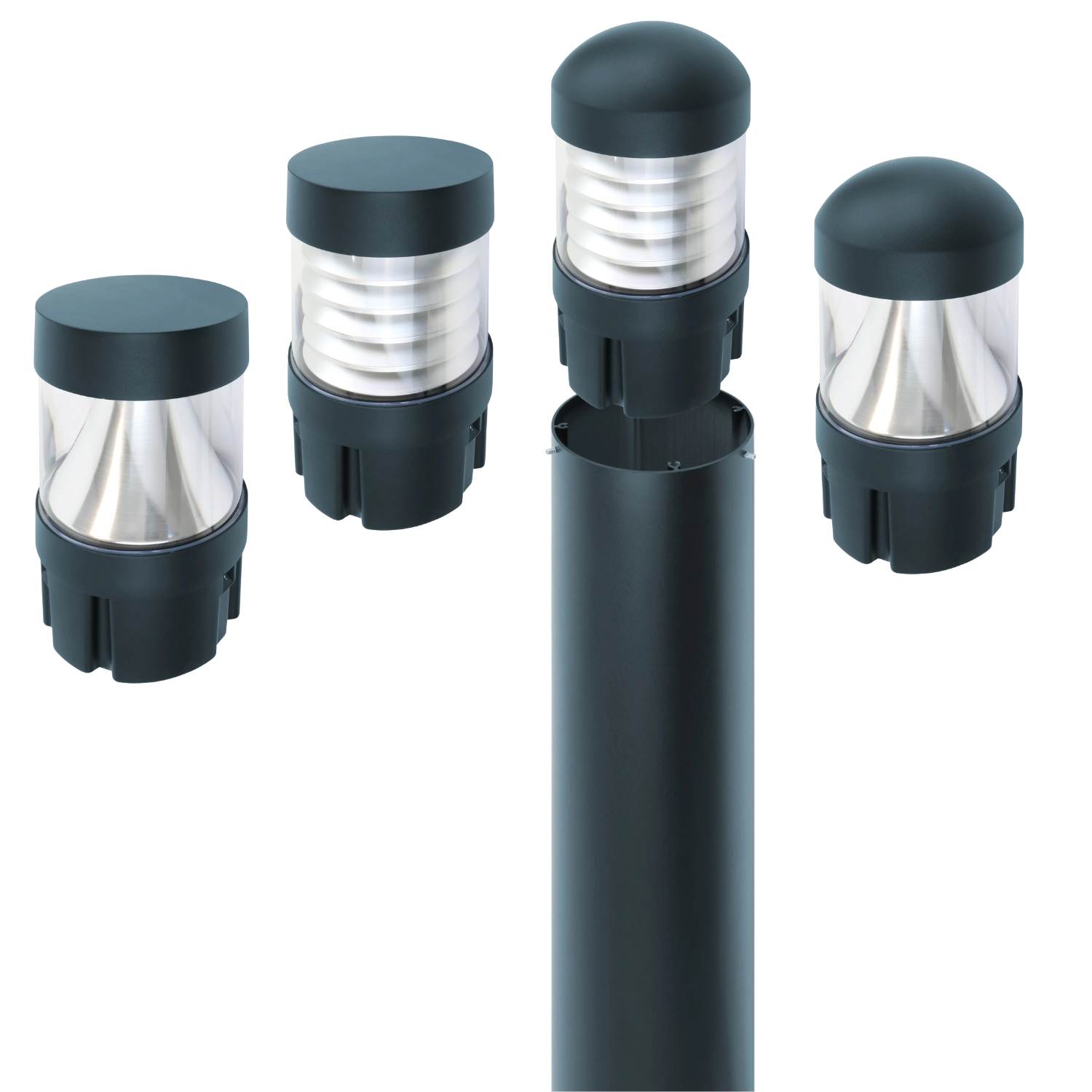 Outdoor Bollard Light | Anthracite > Bollards & Hoop Barriers
