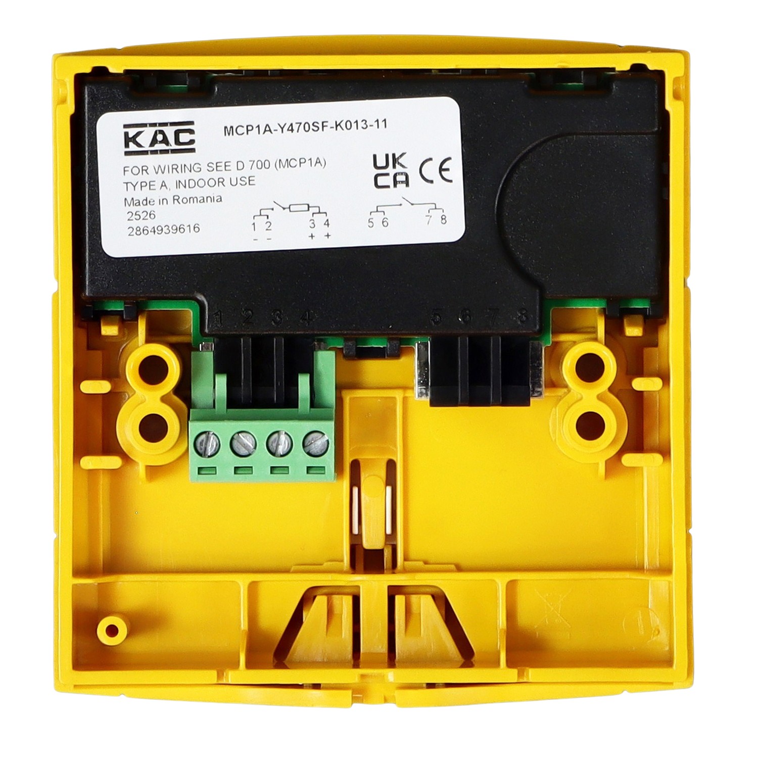 KAC Yellow Manual Call Point > Manual Fire Alarm Call Points